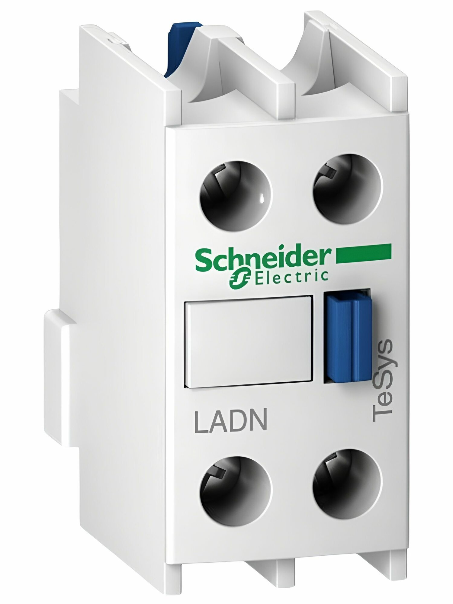 LADN11 Schneider Electric, Блок дополнительных контактов 1НО+1НЗ, фронтальный монтаж, винтовые зажимы.
