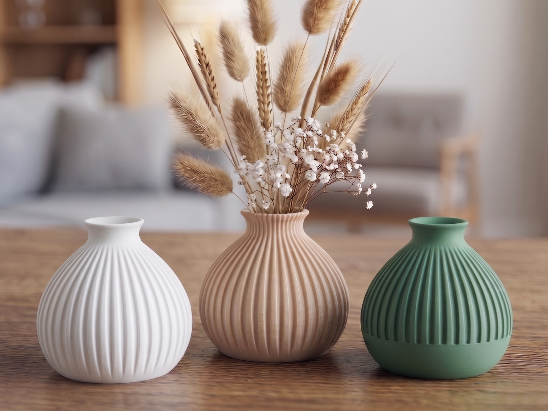 Ваза декоративная в стиле джапанди, 3D-печать, 3DOPRU арт. VASE-MW-2664760