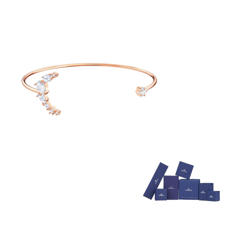 Браслет-манжета, кристаллы Swarovski