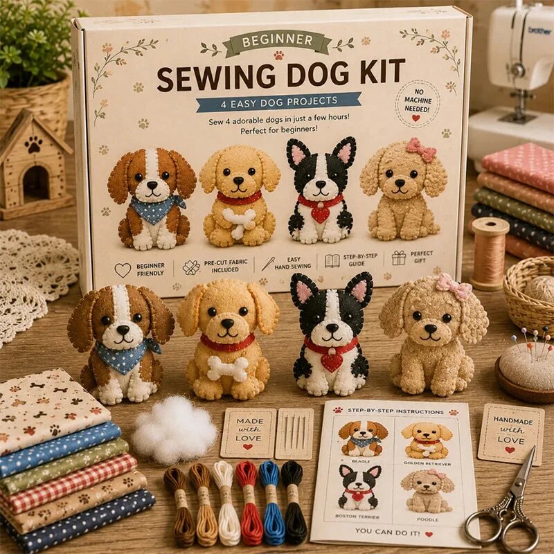 Набор для шитья игрушек из фетра 4 шт. Dog