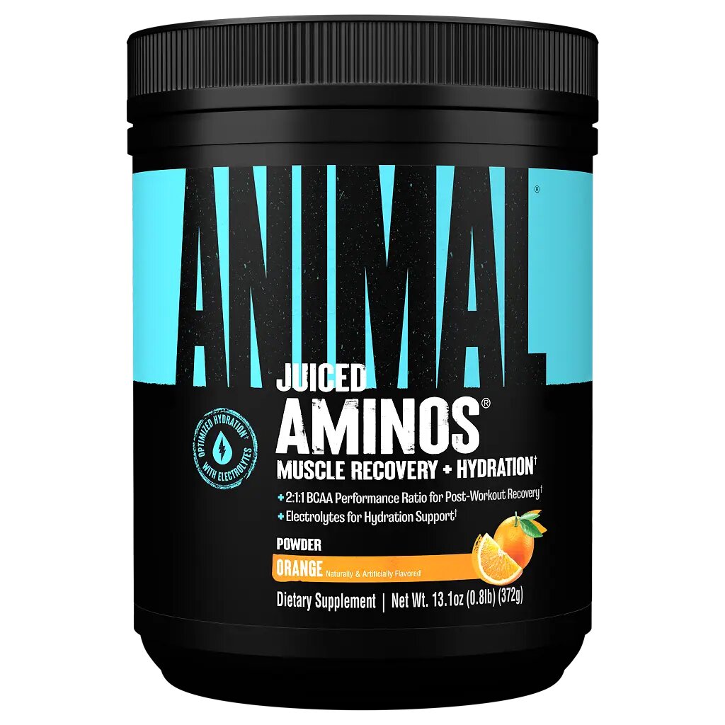 Энимал Джюс Аминос / Animal Juiced Aminos Аминокислотный комплекс со вкусом апельсина порошок массой 372 г 1 шт