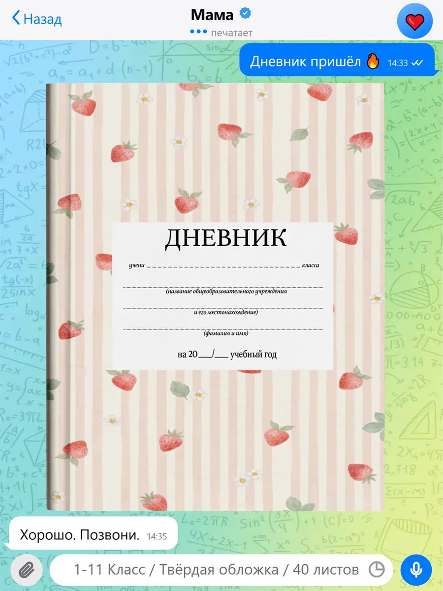 Школьный дневник с принтом y2k pinterest