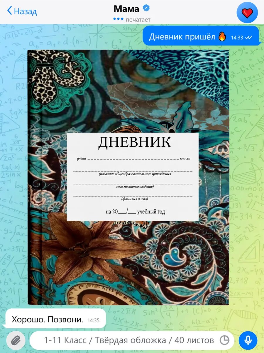 Школьный дневник с принтом y2k pinterest