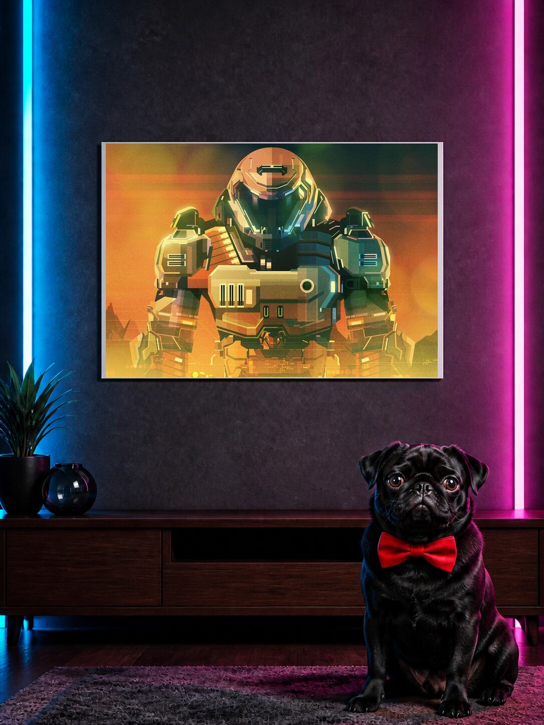 Постер DOOM Мир — мистическая игровая атмосфера A3
