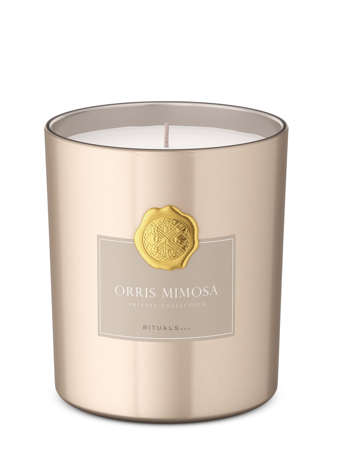 Свеча ароматическая Rituals private collection floral orris mimosa, champagne, 360 г