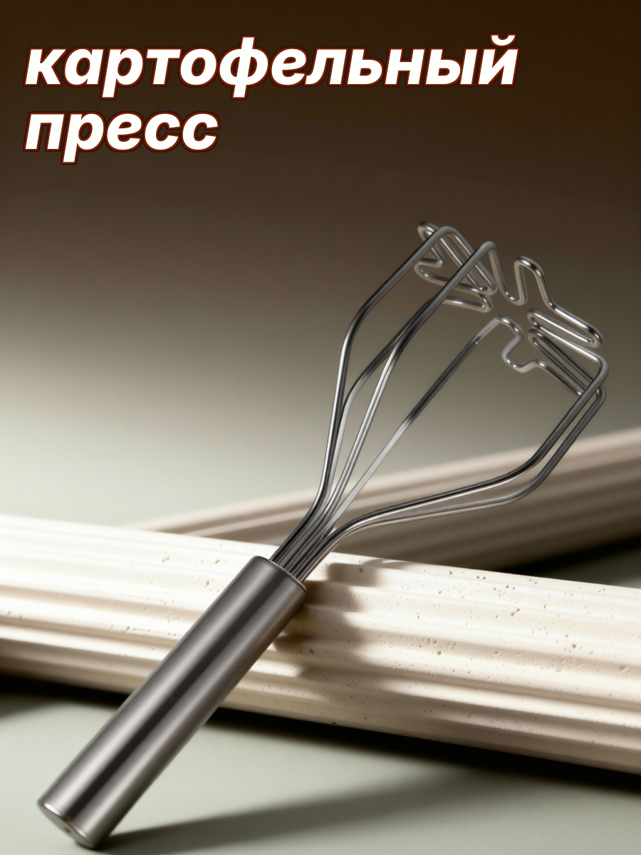 Давилка Для Картофеля Из Нержавеющей Стали Инструмент Для Давки Авокадо И Тыквы 25 70X9 00X9 00Cm