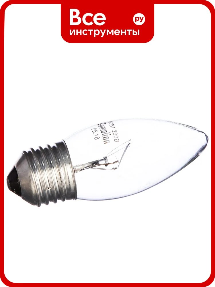 Электрическая лампа накаливания с прозрачной колбой MIC Camelion 60/B/CL/E27, 8971