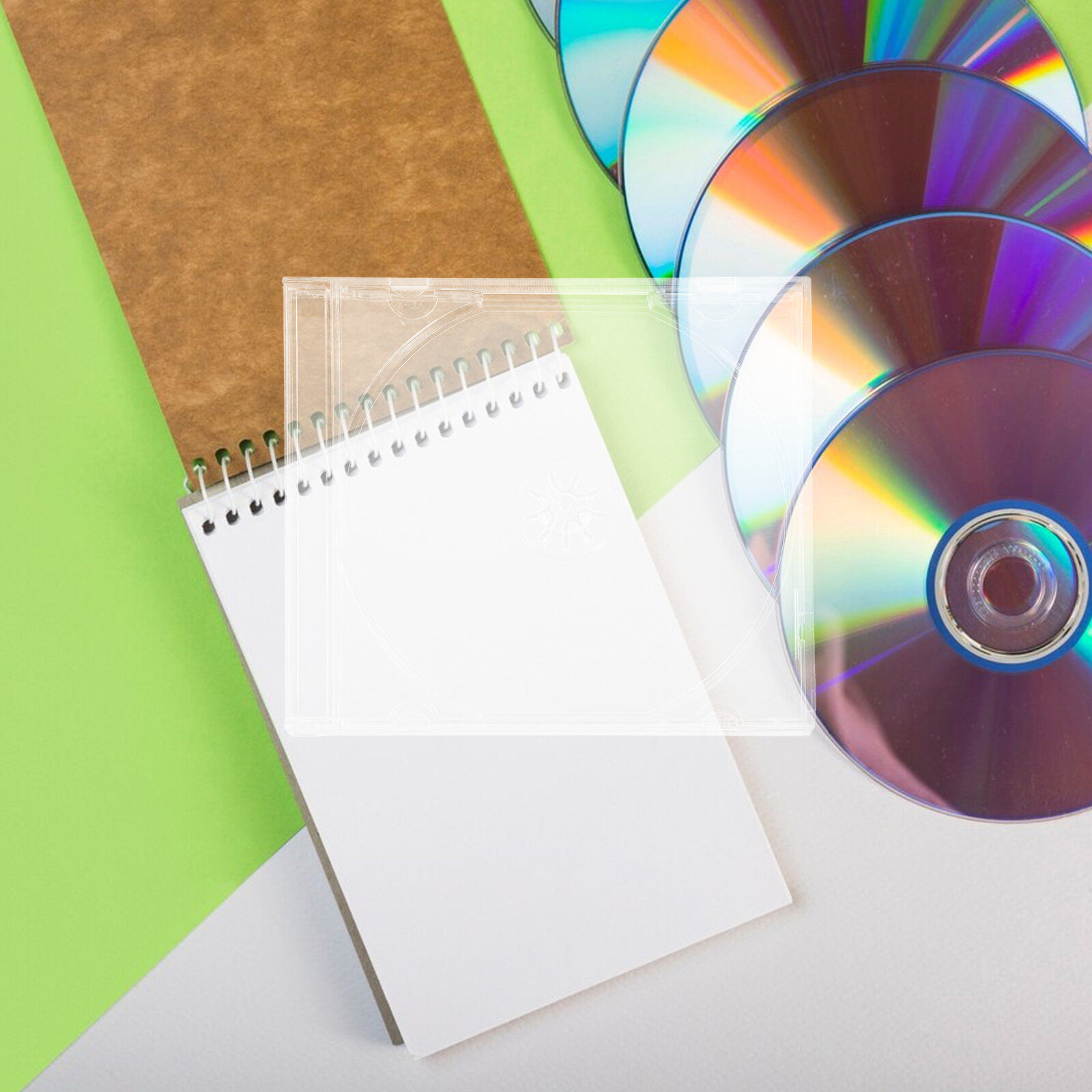 Прозрачные Чехлы Для CD 6 Штук Изделия Из Прочного Пластика Для Хранения Дисков 14.20X12.40X1.00Cm