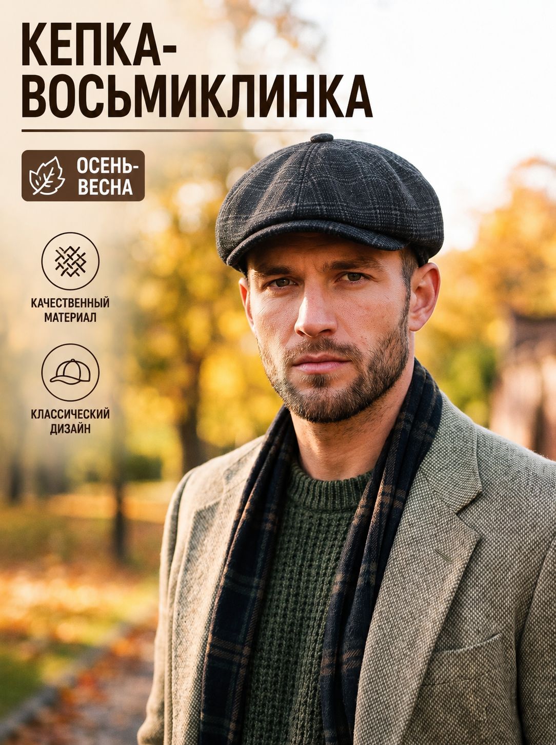 Кепка Karoca Осень-весна 2026 для мужчин