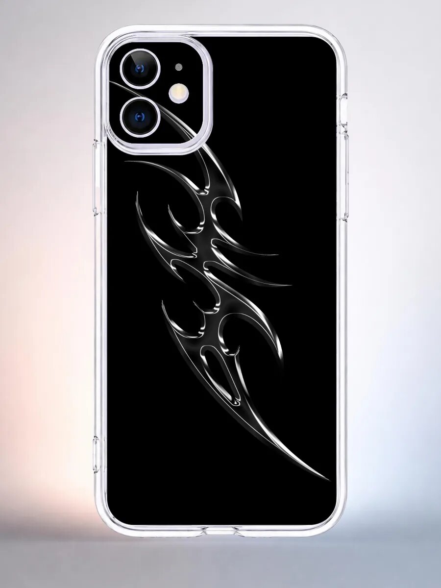 Чехол iPhone 14 хромовый жидкий Y2K Indie Sleaze