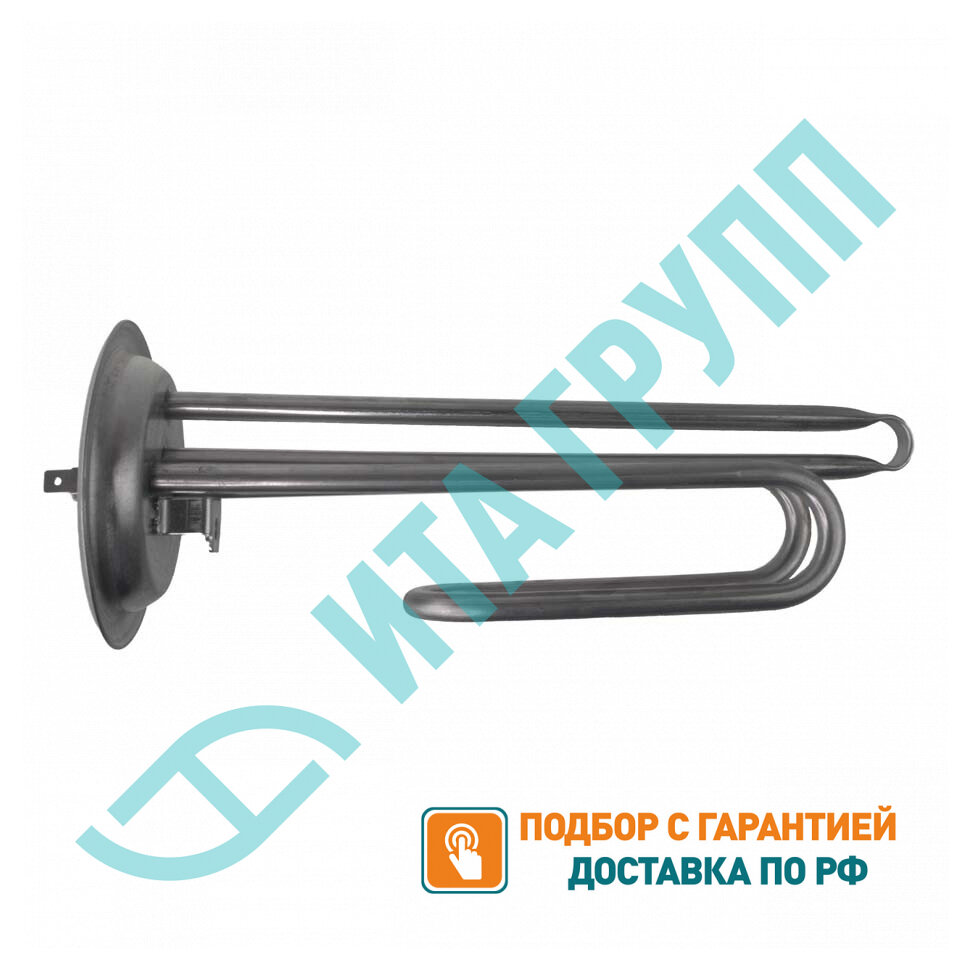 ТЭН 1,3кВт (1300Вт) RF для водонагревателя Thermex, под анод М6, фланец 92мм, 21956