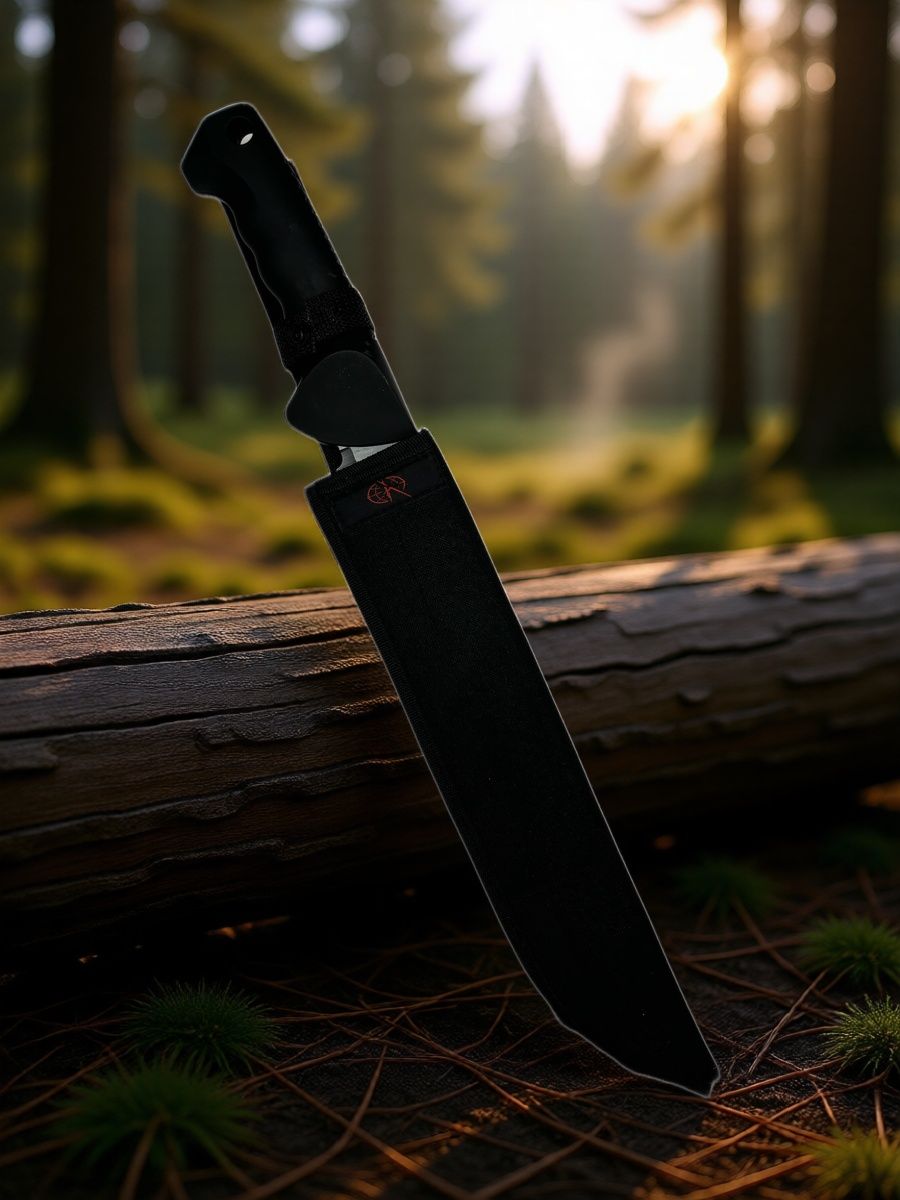 Мачете туристический Pirat MA-866 "Проводник-17", чехол кордура, длина клинка 36.7 мм. — фото 1