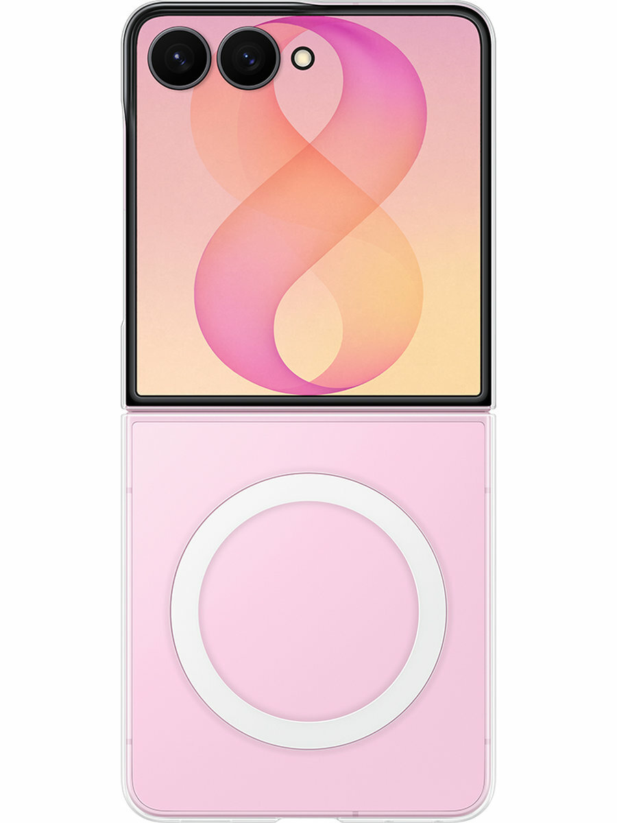 Клип-кейс Samsung Clear Magnet для Galaxy Z Флип8 с магнитным креплением Прозрачный