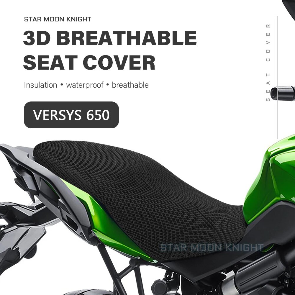 Аксессуары для мотоциклов для Kawasaki Versys 650 Versys 650 ABS, чехол на капот заднего сиденья, сетка, 3D сетка, водонепроницаемая защита
