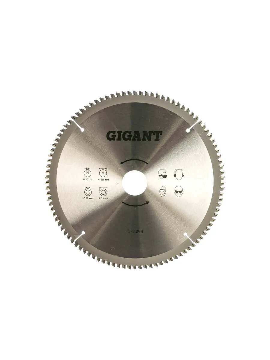 Диск пильный по алюминию (216x30 мм; Z100) Gigant G-11093