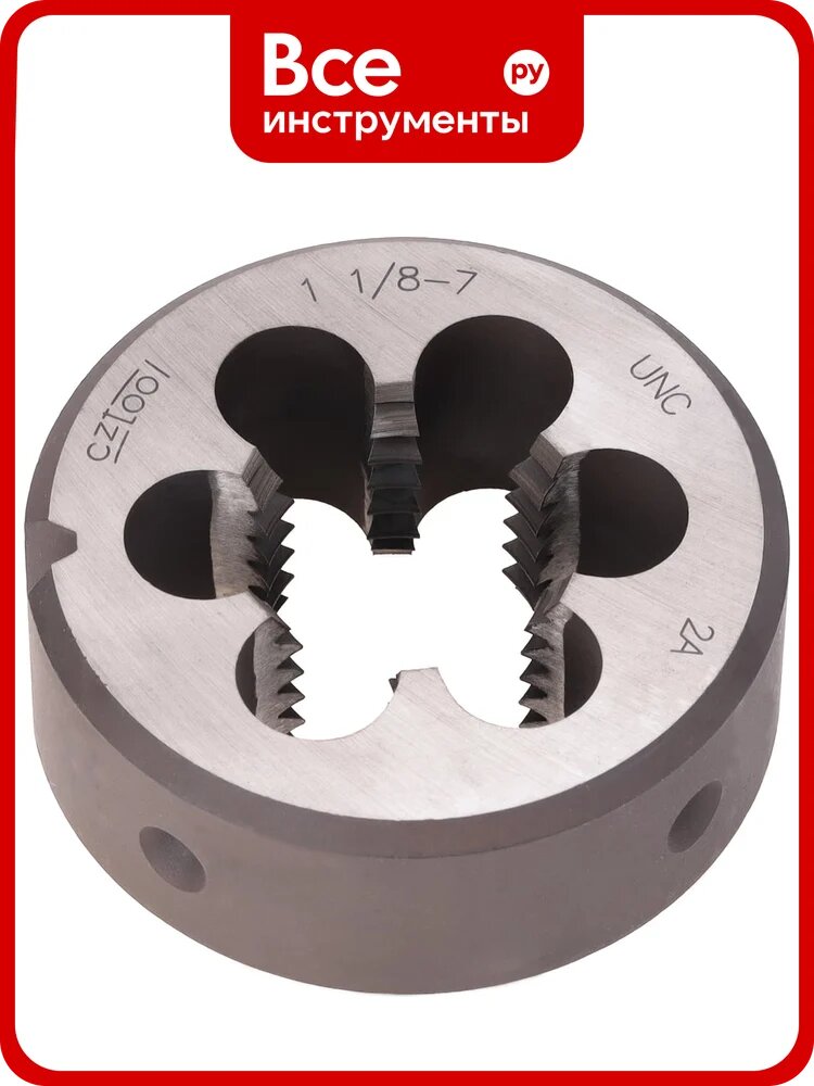 Плашка Bucovice Tools UNC 1.1/8" -7 115CrV3 65x25мм 215118BT