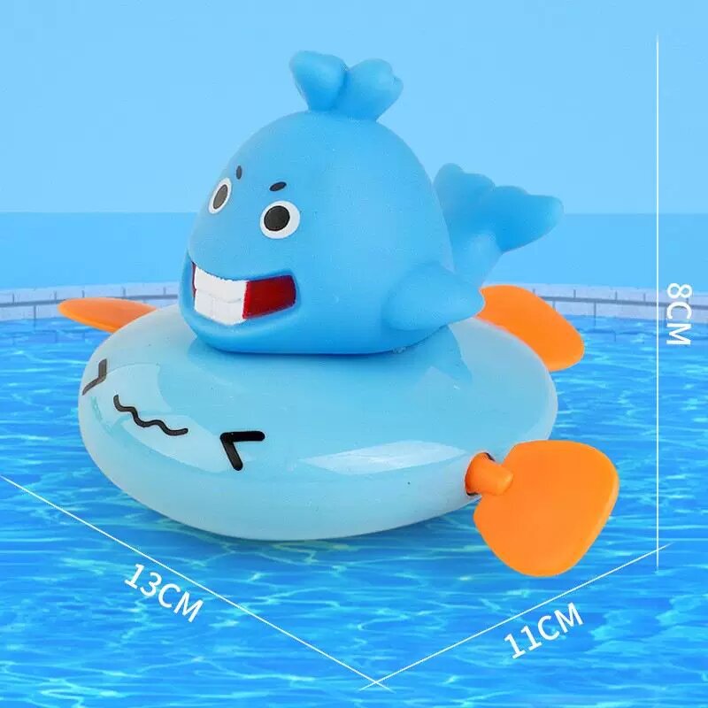 Мягкая игрушка-рыбка для водных игр, синий цвет, безопасная и прочная, идеальна для купания и плавания малышей