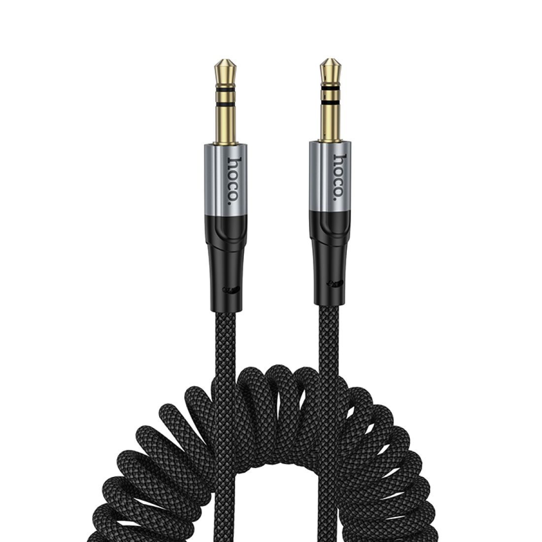 AUX Audio кабель 3,5 мм, UPA33, HOCO, витой, черный