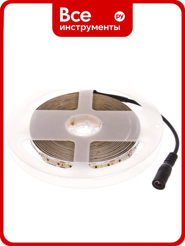 Лента светодиодная General Lighting Systems GLS-2216-300-25-24-IP20-PRM-4, 5 метров, 25Вт/м, 24В, 10мм, 300 диодов/м, 16Лм/чип, IP20, 4500К - нейтральный белый 502841