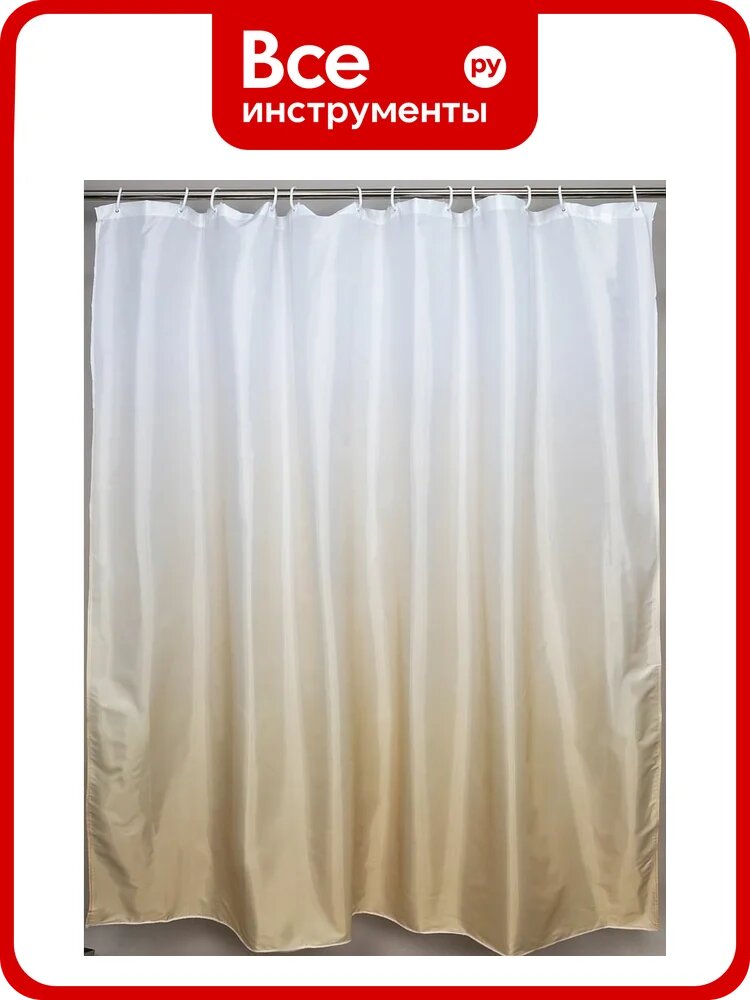 Штора для ванны Bath Plus ROSY DOWN 180x180 beige 2151/3