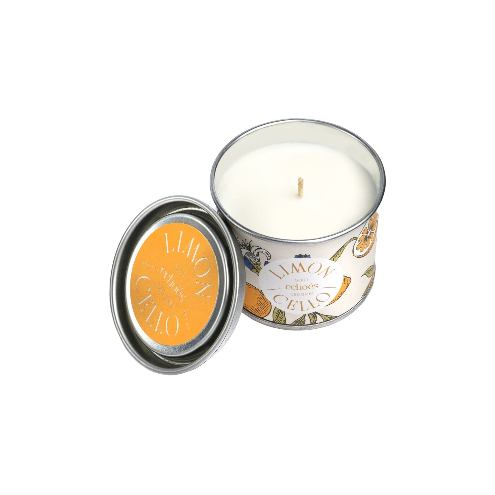 LIMONCELLO Travel Candle ECHOES Лимончелло Travel-свеча, 180 гр.