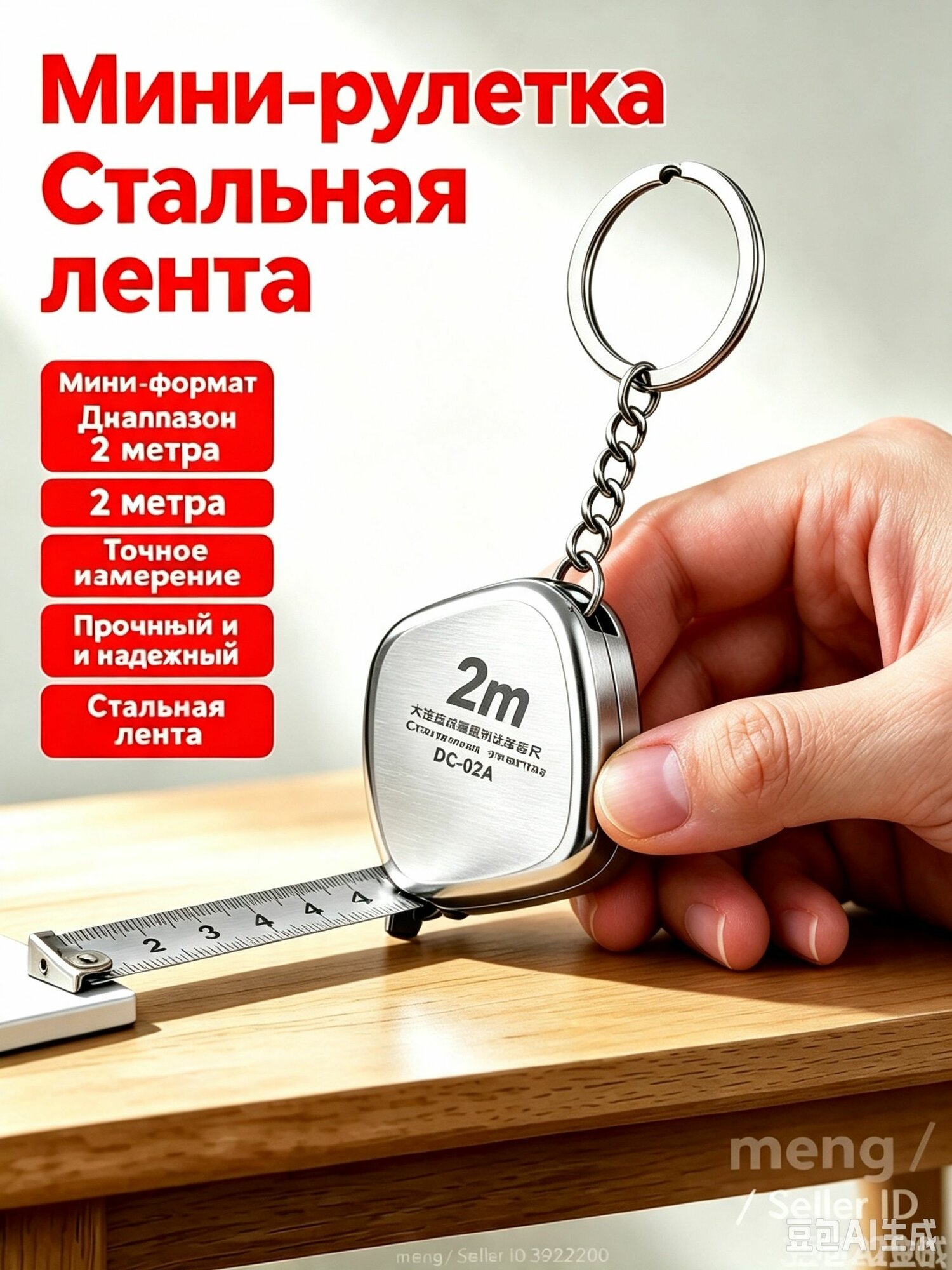 Измерительная рулетка 2м x 6мм