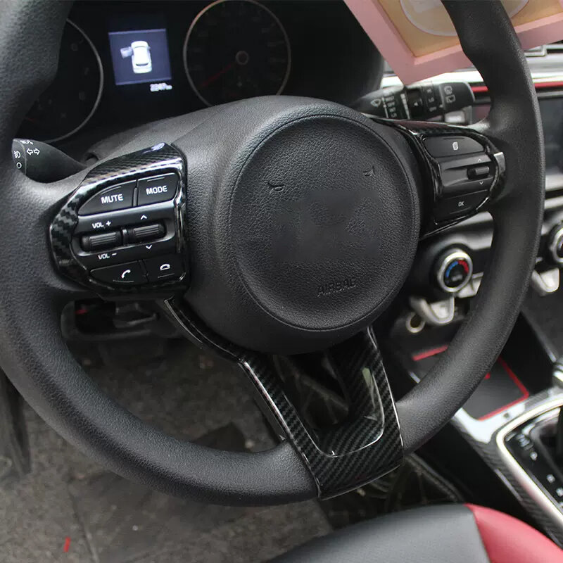 Для Kia Rio 4k2 2017 2018 2019 наклейка для украшения рулевого колеса ABS