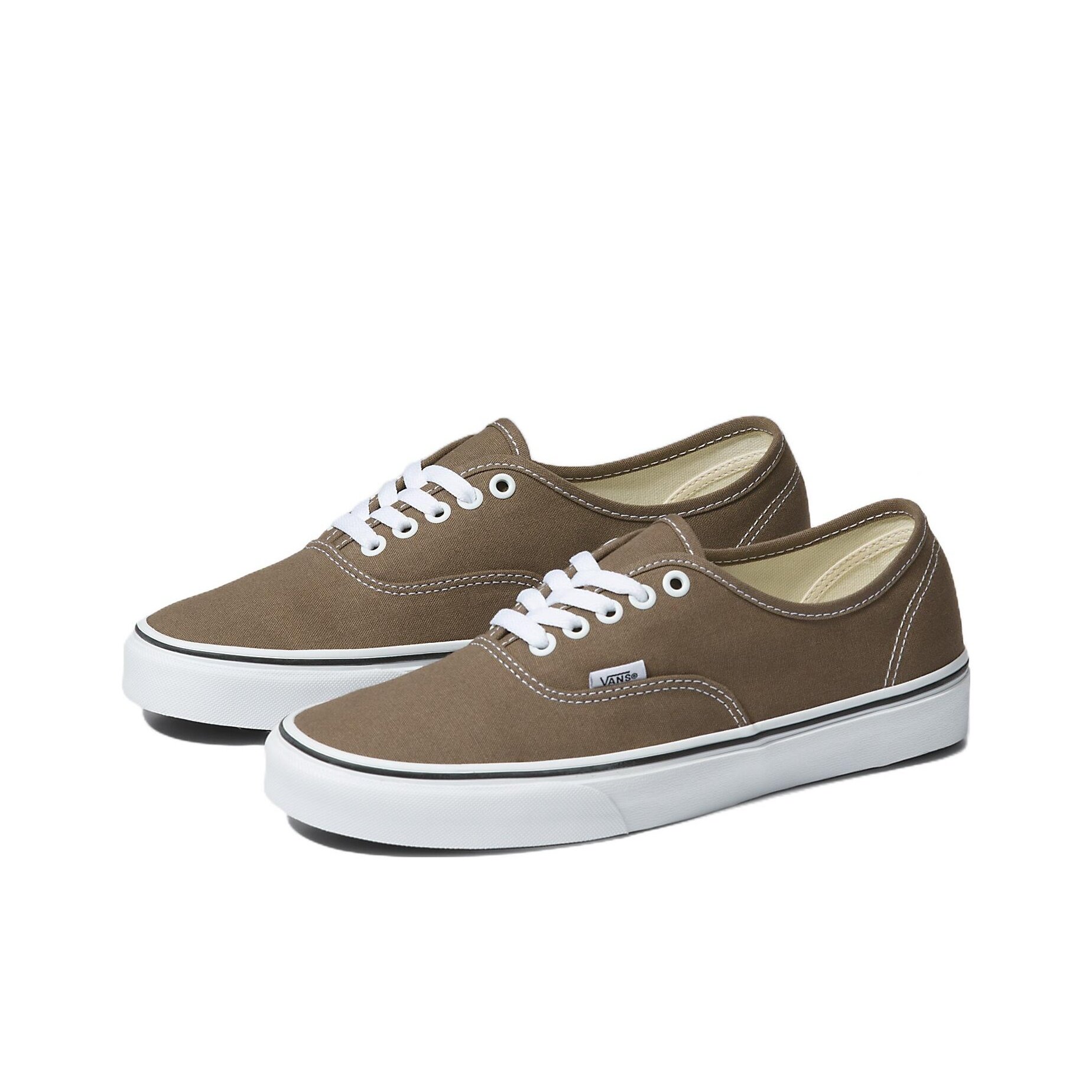 Кроссовки VANS Authentic, размер EU 37 стопа (23.5CM), коричневый — фото 1