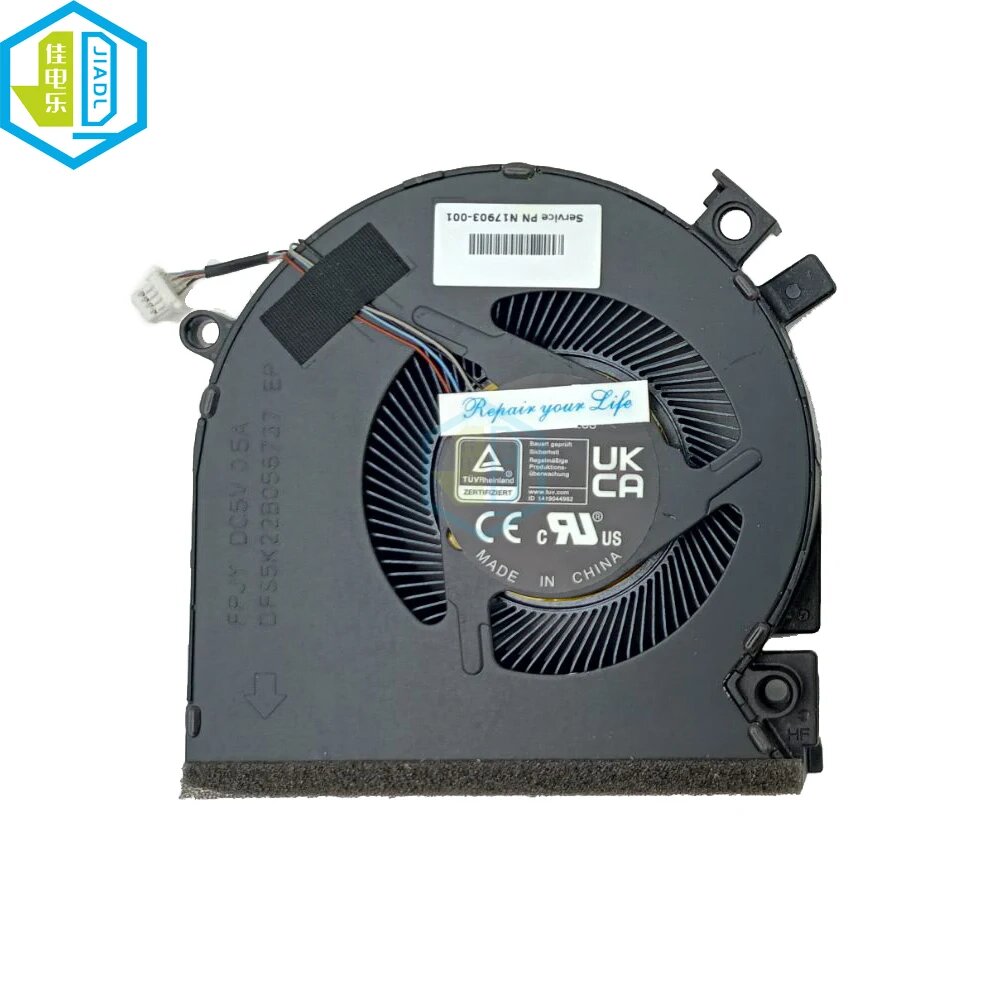 Вентилятор охлаждения процессора ноутбука DC5V для HP Victus 15-FA 15-FB 15-FA0165TX 15-FB0028NR TPN-Q278 Q279 ND85C26-21J19 N17902-001 N17903-001
