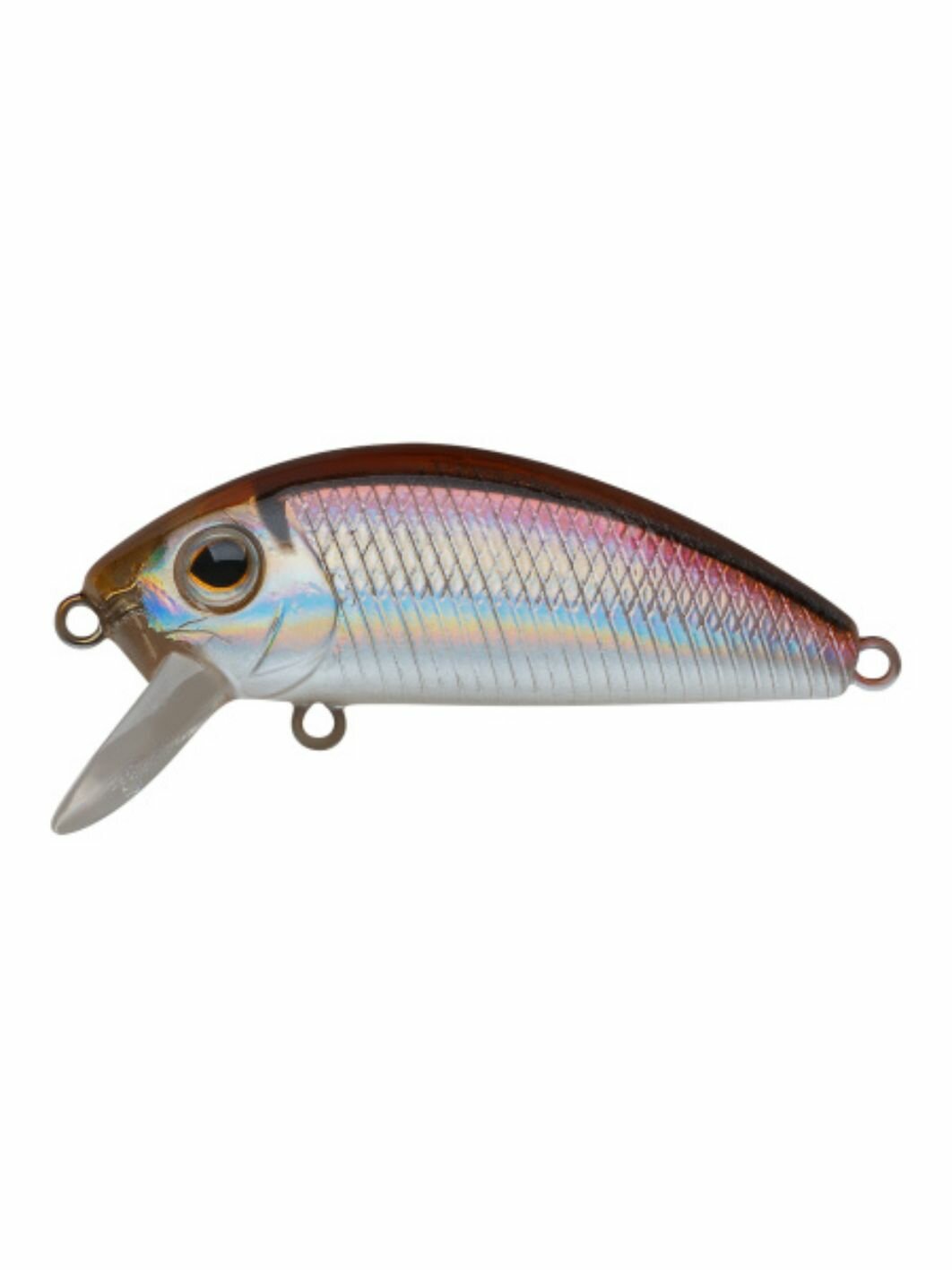 Воблер Минноу Strike Pro Mustang Minnow 45, 45 мм, 4,5 гр, Заглубление 0,2 м -0,5 м, Плавающий, цвет A53-EP Silver Smelt UV