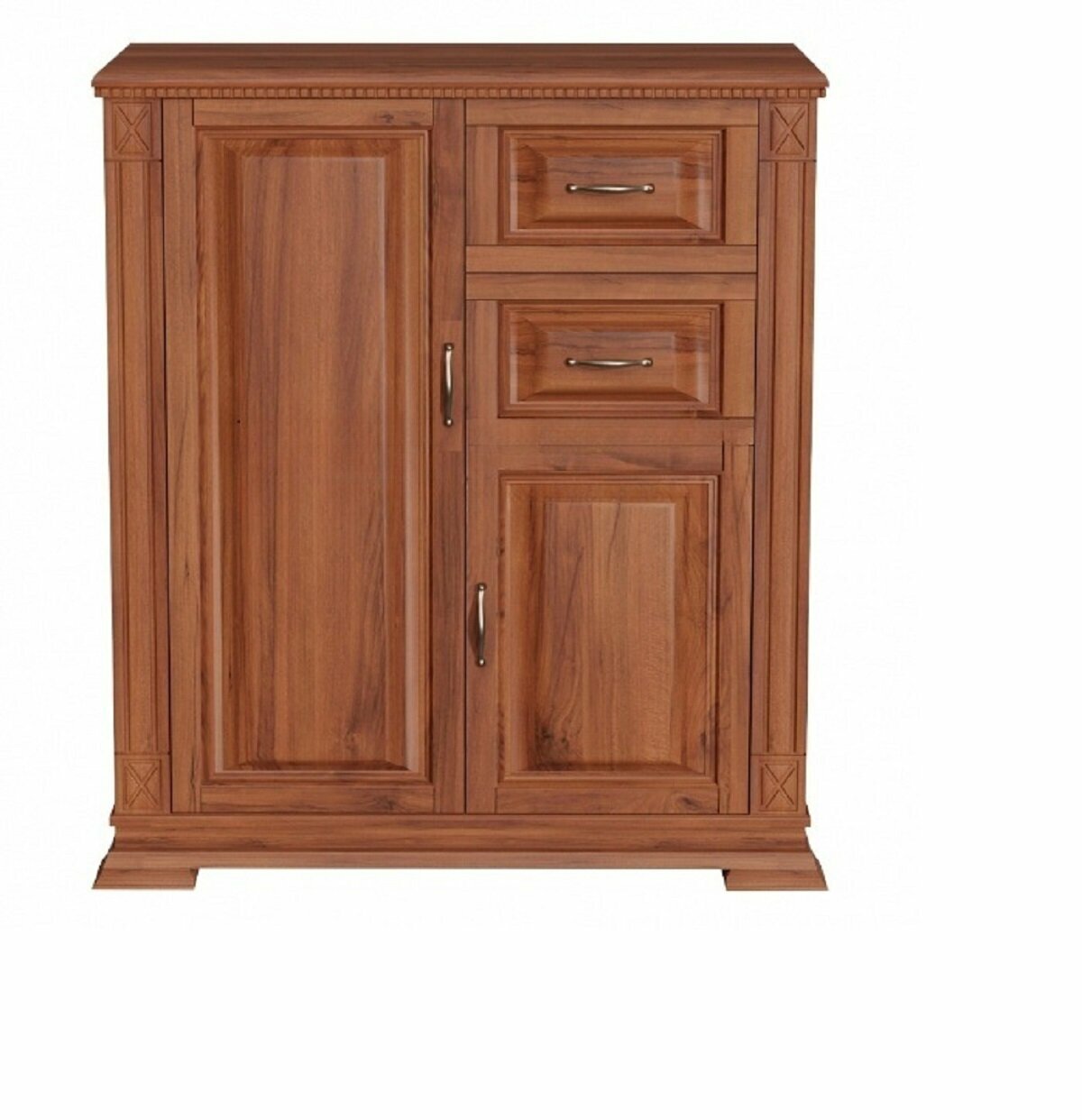 Комод для хранения вещей из массива сосны Верди PREMIUM 207, 90x45x100 дуб 2