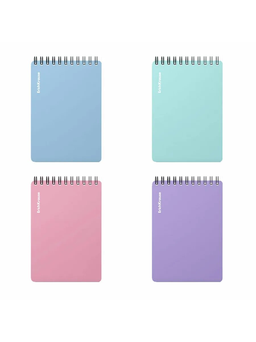 Блокнот А6 80 листов клетка на гребне 4 шт.