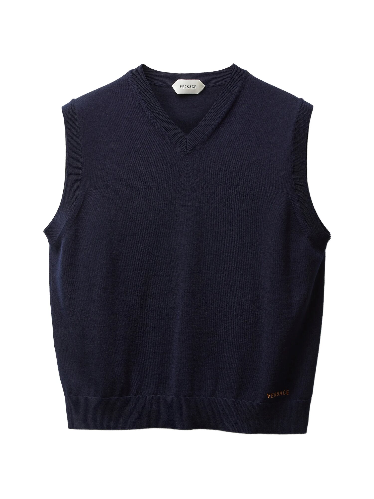 Жилет Embroidered wool knit vest