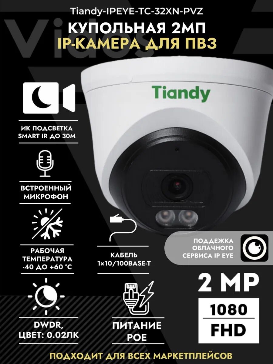 IP Камера для ПВЗ Tiаndy-IPEYE-TC-32XN-PVZ