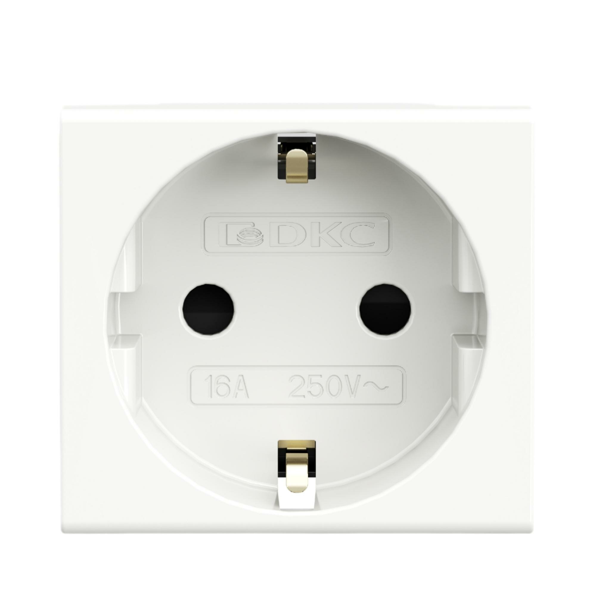 VIVA Розетка силовая с заземлением белая DKC 45005