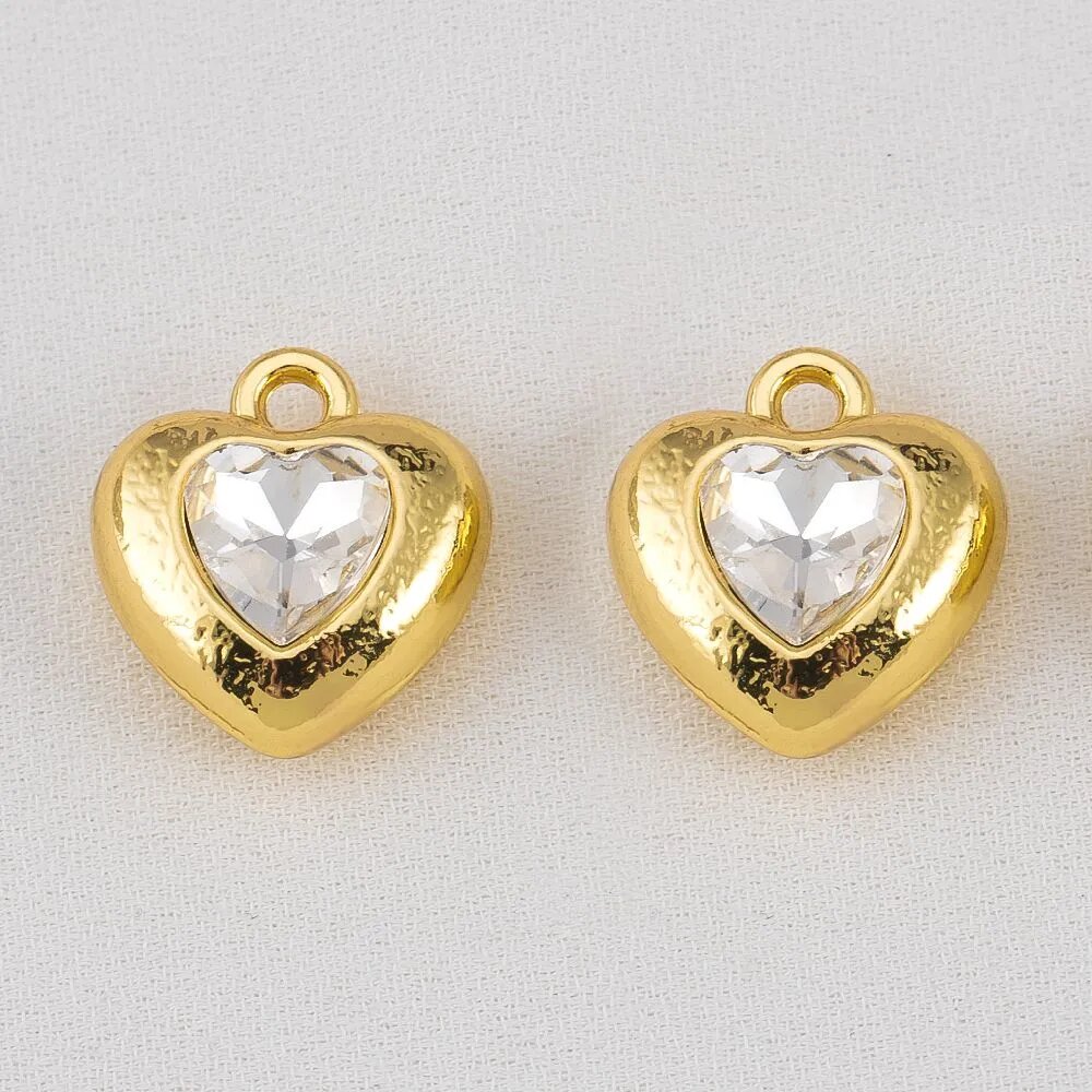 Подвеска в форме сердца из сплава-5шт