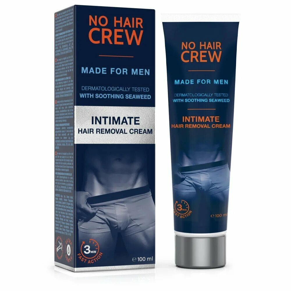 Мужской крем для интимной депиляции No Hair Crew Intimate, 100 мл.