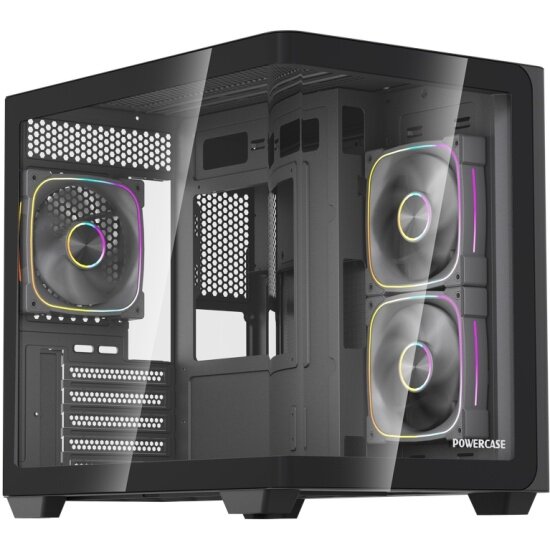 Корпус Powercase Vision Micro M5B, черный