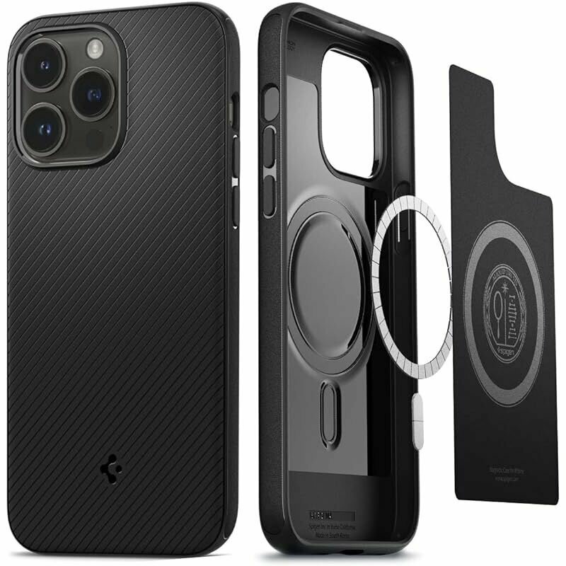 Чехол SPIGEN Rugged Armor( MagFit) для iPhone 14 Pro черный