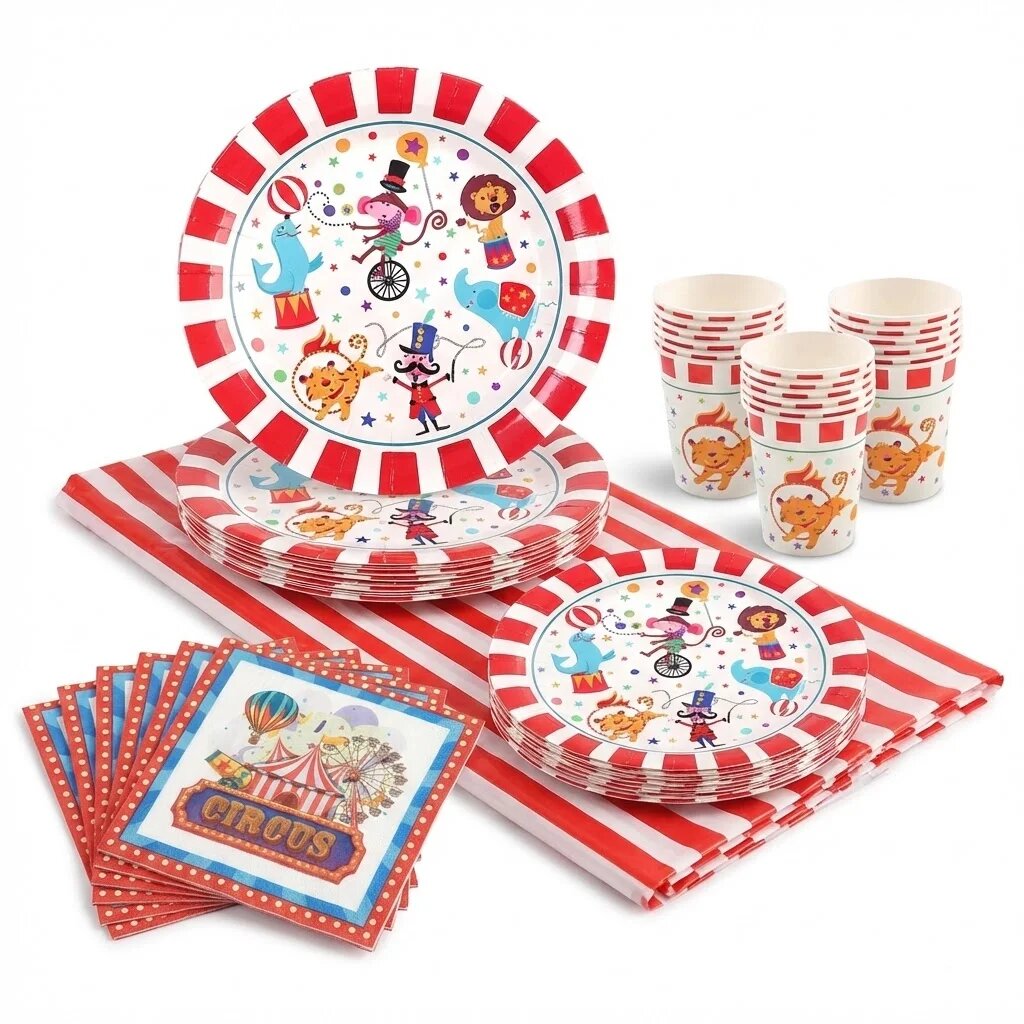 Набор посуды Circus Carnival, 28pcs — фото 1