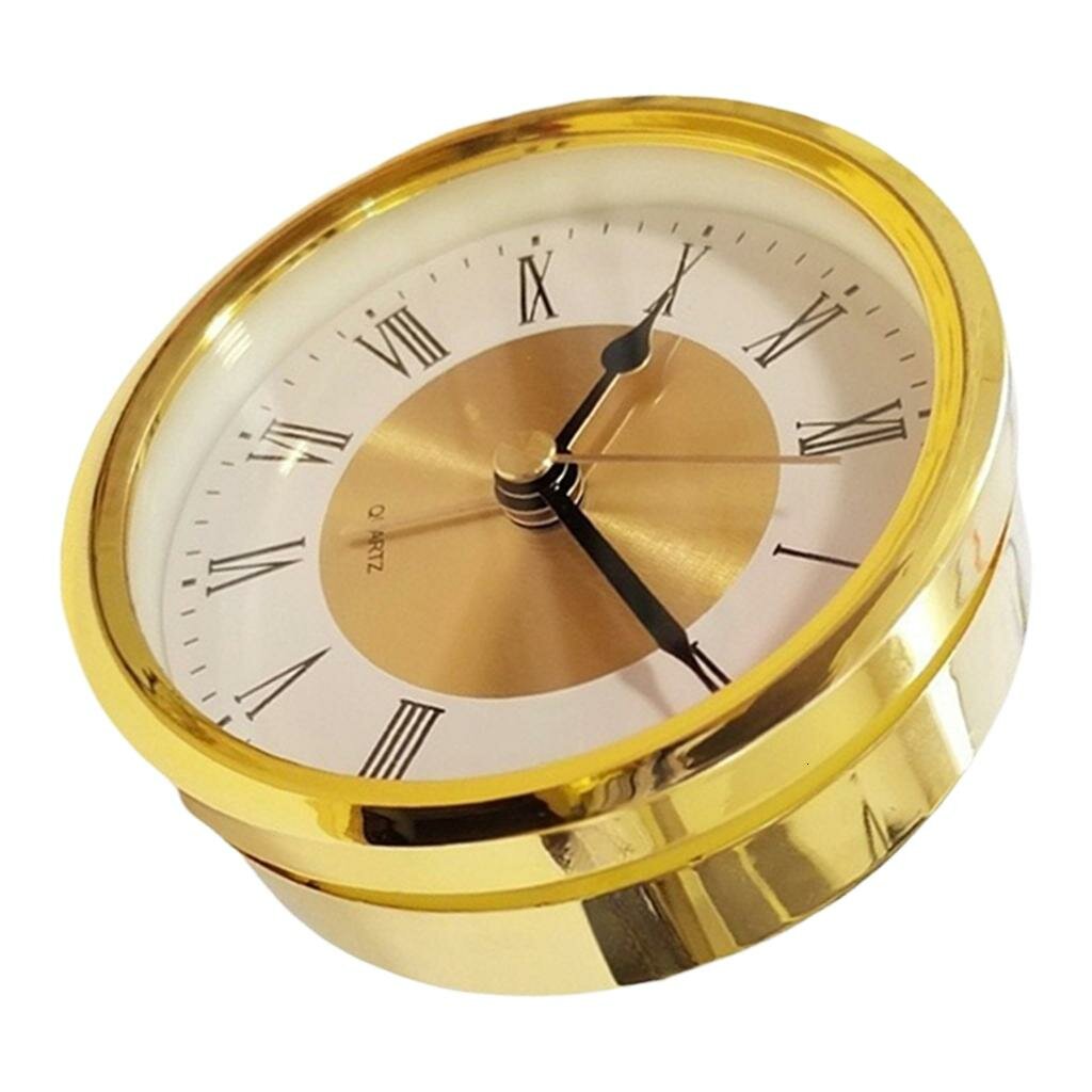 Настенные часы с металлической рамкой, Золото