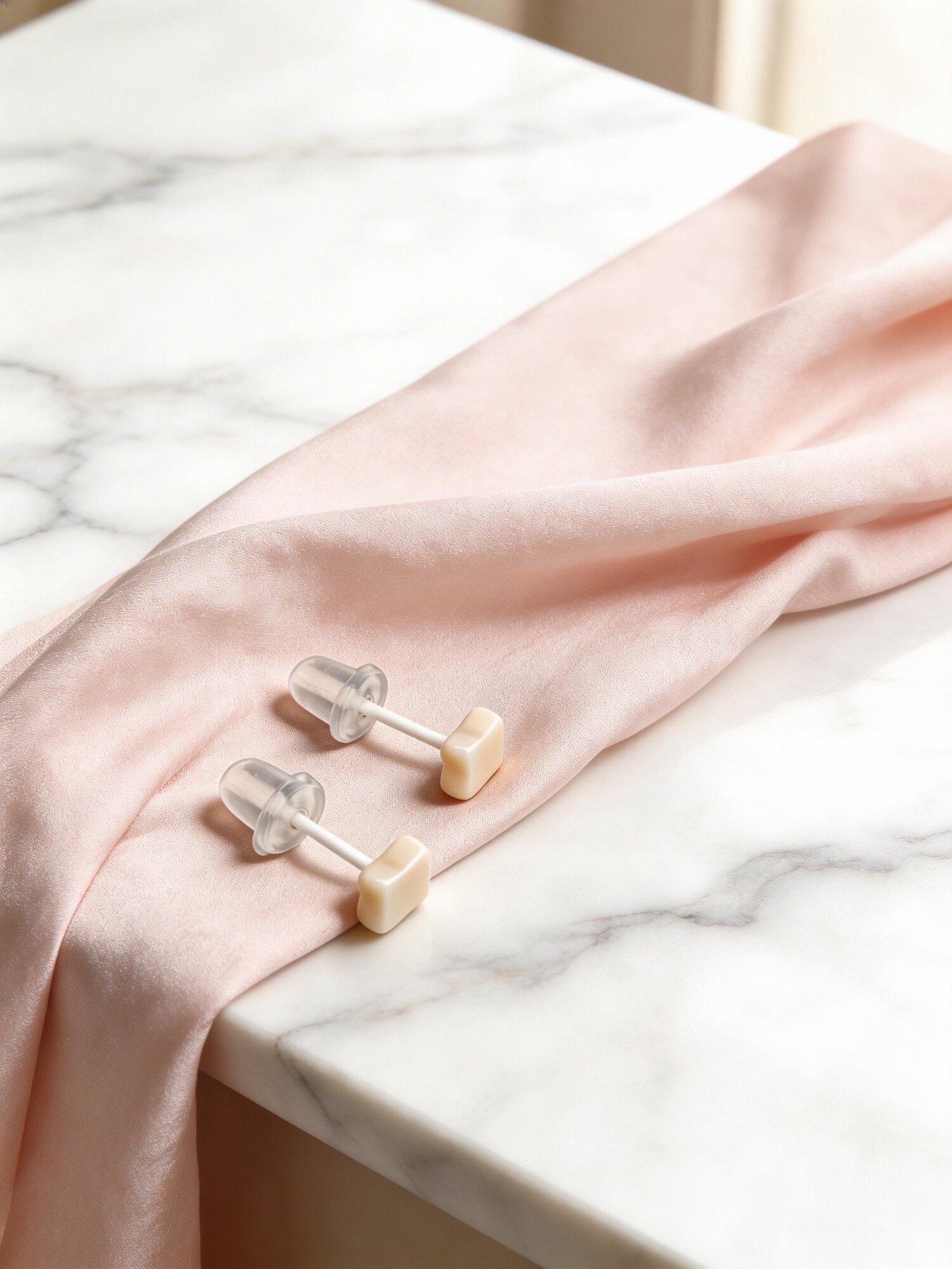 Серьги пусеты, керамика