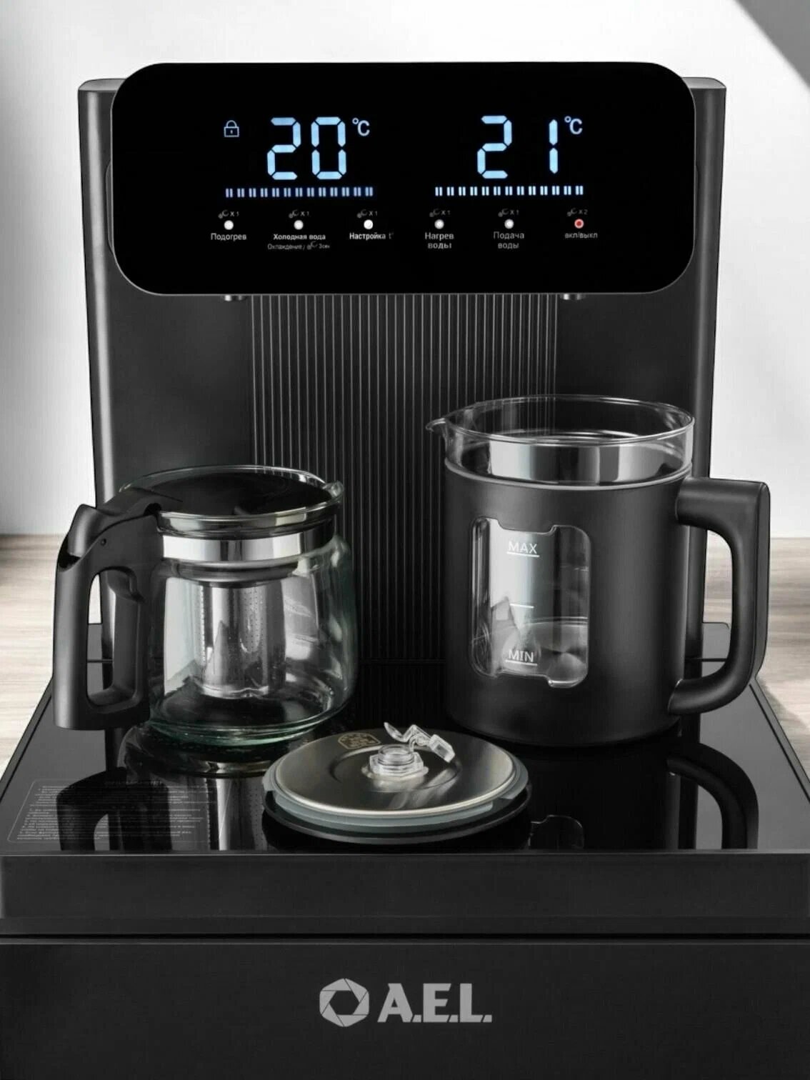 Кулер A.E.L, Тиабар, LD-AEL-80A, с электронным охлаждением, с чайным столиком