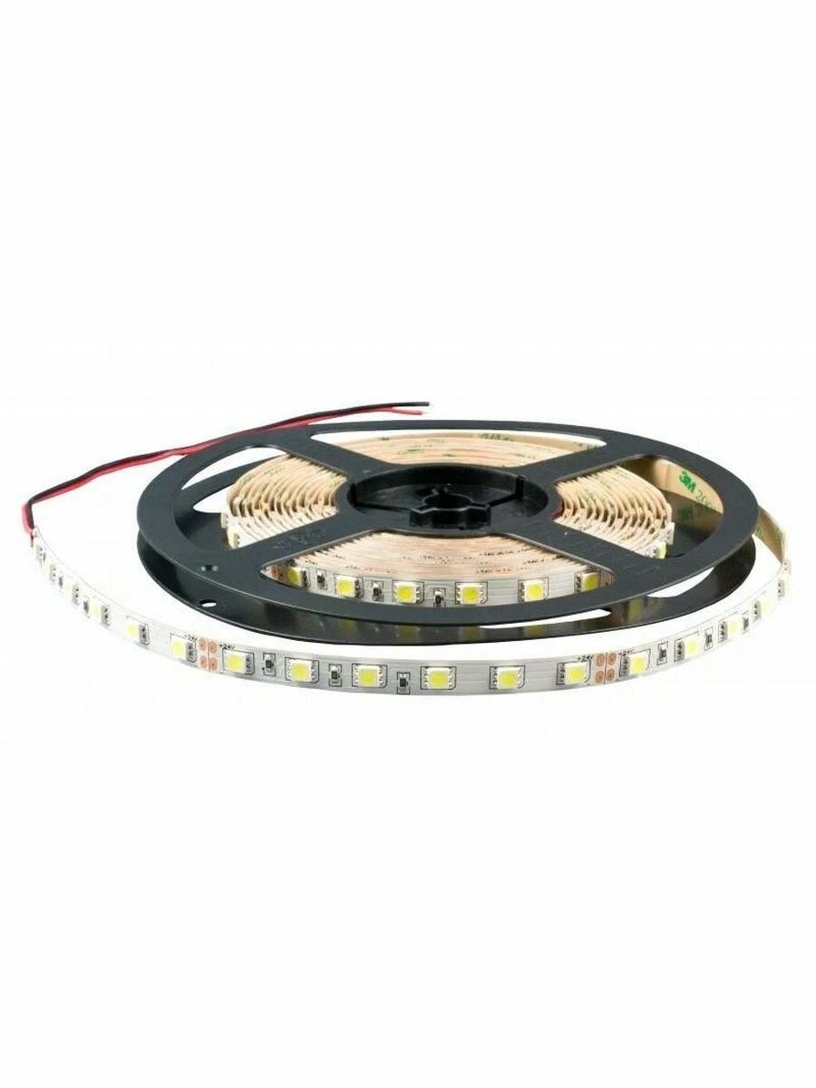 Лента светодиодная SMD5050-60-20-12-144-YE 60LED/м, IP20, 12В, 14,4Вт, желтый, (У) TDM