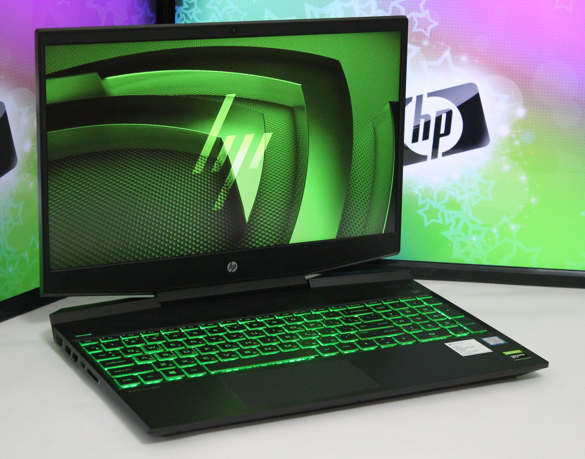 15.6" Ноутбук HP Pavilion Gaming, i5-9300H, GTX 1650, 16 GB RAM, 128 GB SSD, 1 TB HDD, Win 11, Black