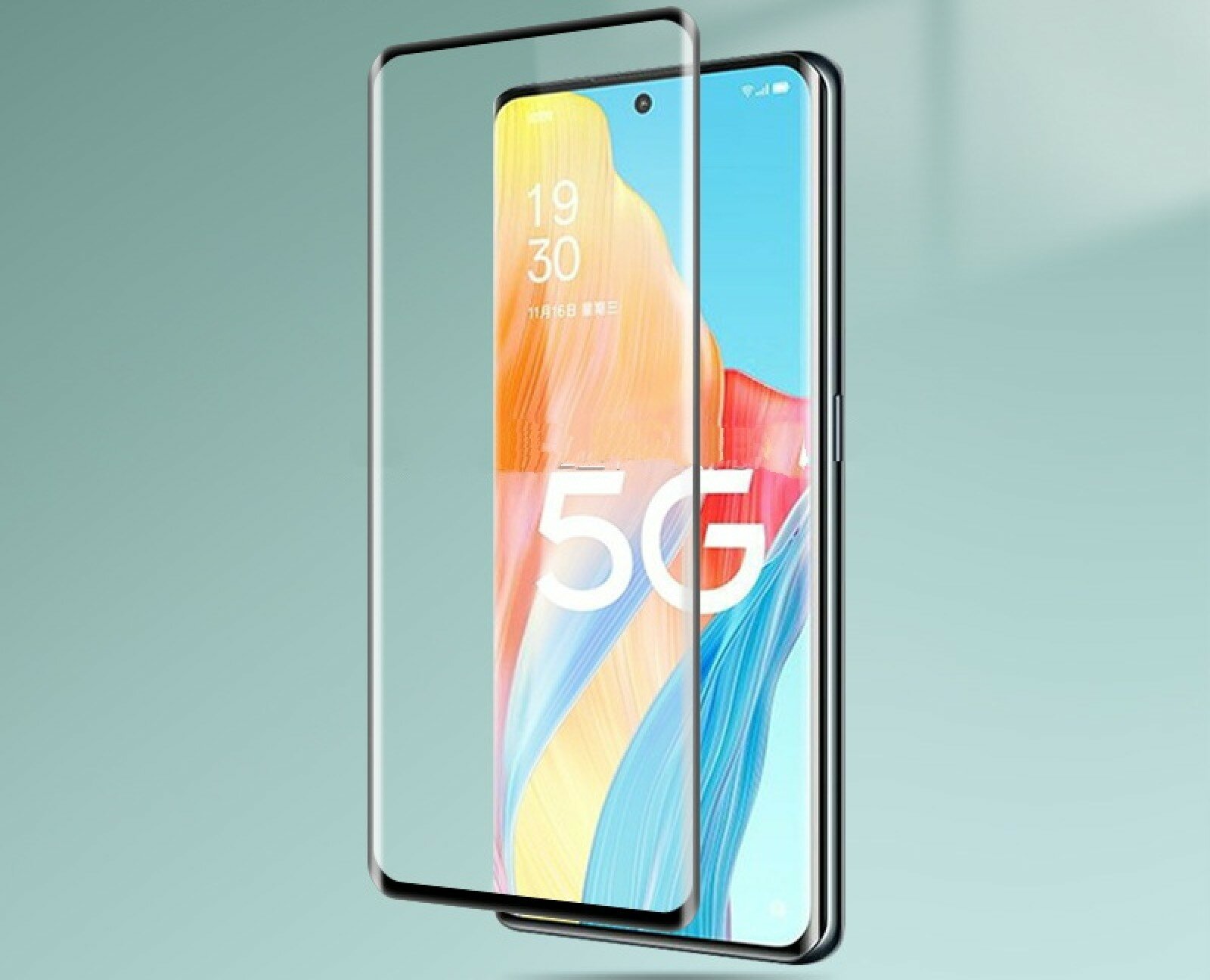 Защитное стекло MyPads 5D Forti Glass для OPPO A1 Pro и Reno 8T 5G с олеофобным покрытием