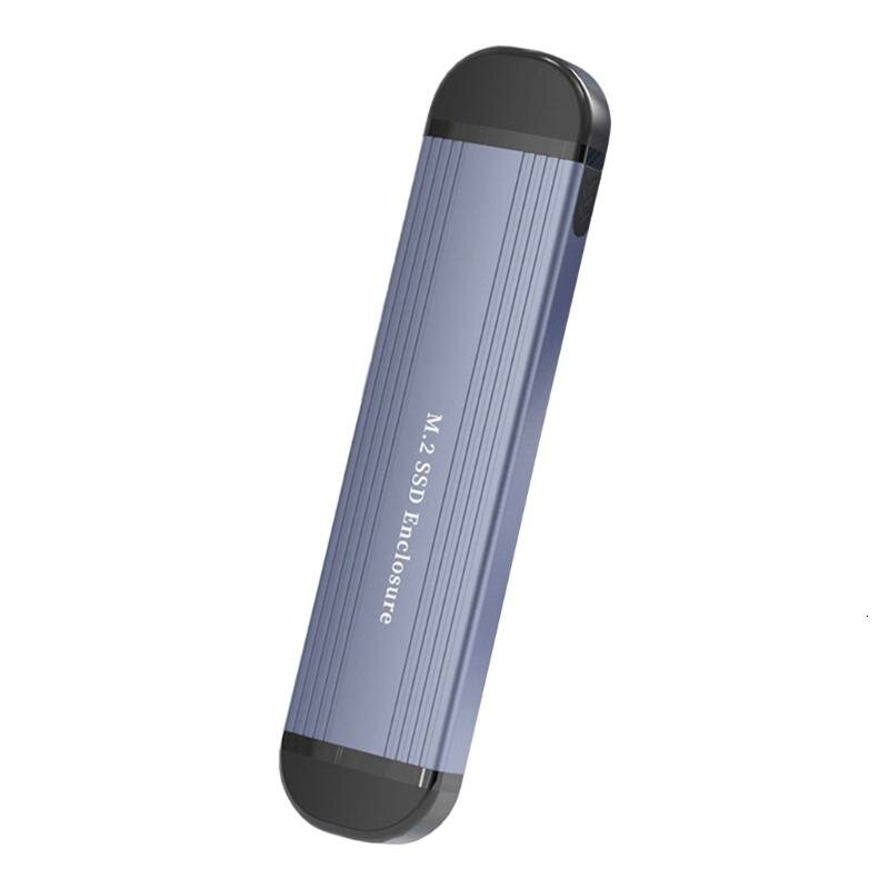 Корпус для M.2 SSD (USB-C, NVMe/SATA), Серебро