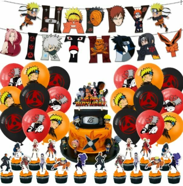 Набор на день рождения аниме декор