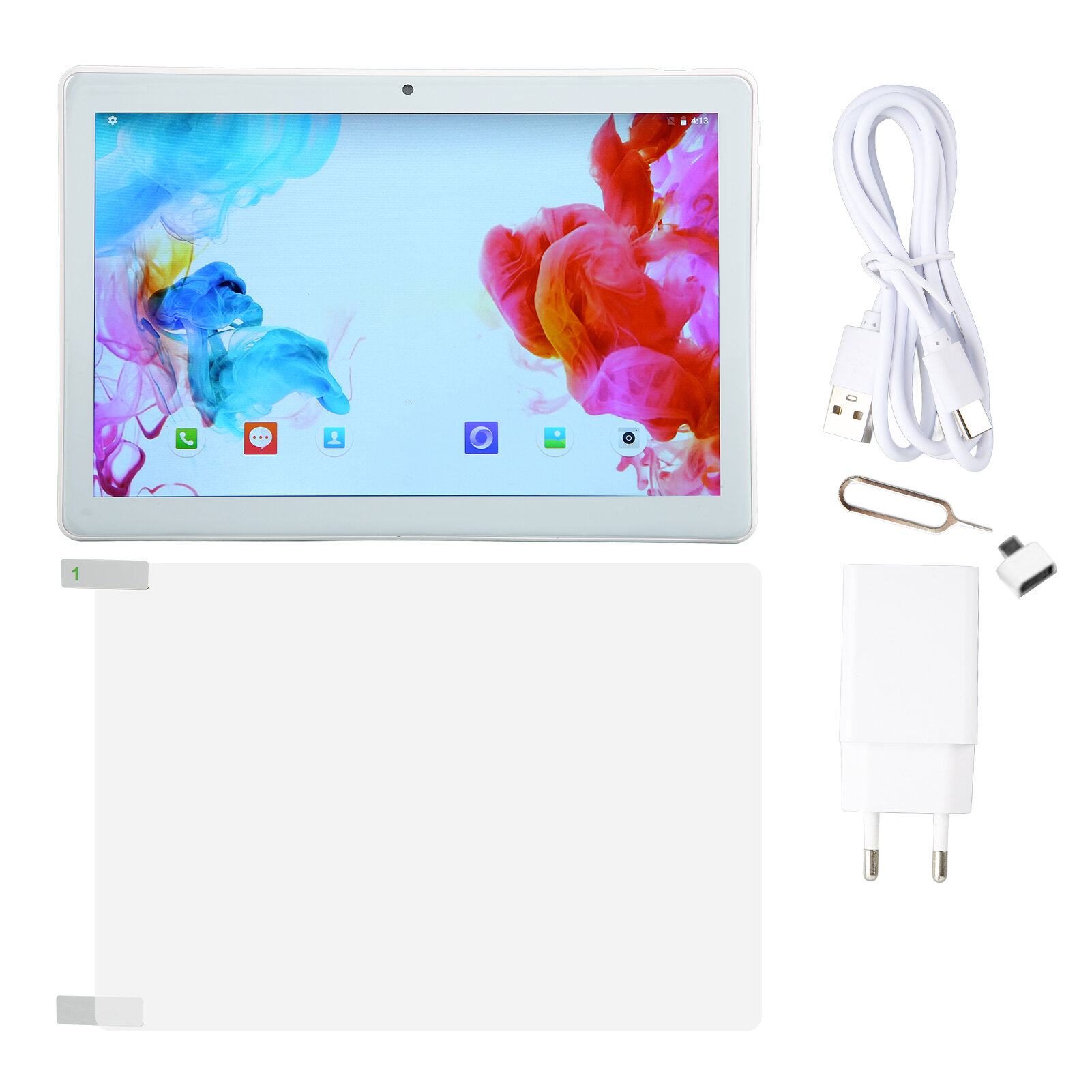 Планшет 10.1 дюйма: 4 ГБ ОЗУ, 64 ГБ ПЗУ, 8ядерный, IPS LCD, Full Screen, двойная камера, 4G LTE, два