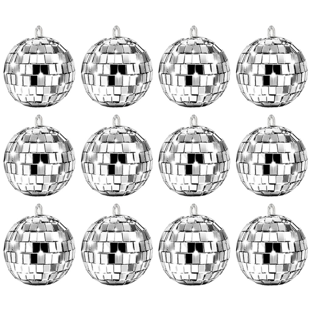 12шт Мини-Зеркальный Диско-шар Для Украшения Вечеринки И Клубного Торжества
